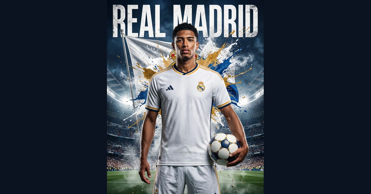 AI Sports Poster Prompt | Football Player Splatter Art