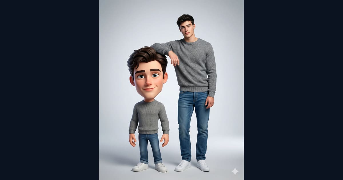 Caricature Conceptual 3D Art Prompt | Realistic Person and 3D Model