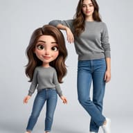 Caricature Conceptual 3D Art Prompt | Realistic Person and 3D Model