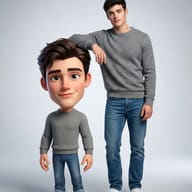 Caricature Conceptual 3D Art Prompt | Realistic Person and 3D Model